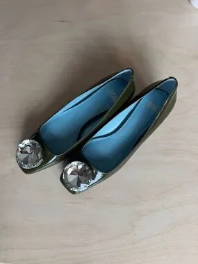 Frances Valentine | Shoes | Frances Valentine Olive Green Patent Mary ...
